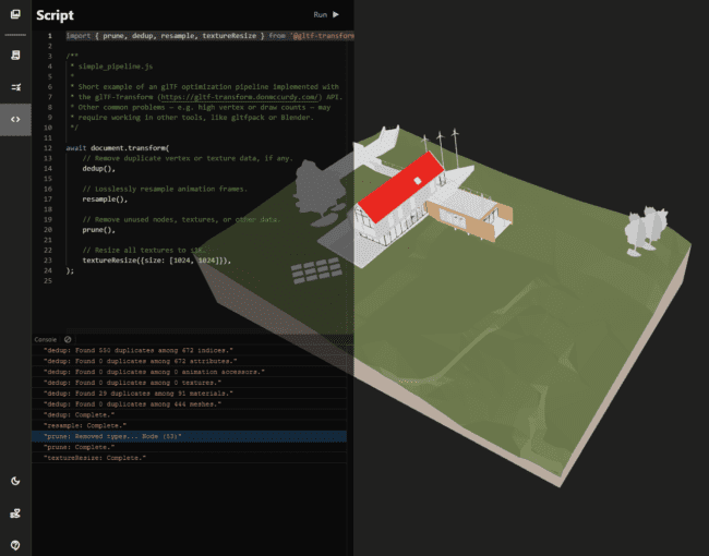 glTF format | Export lightweight 3d files